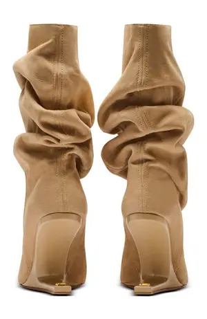 Balmain No Wedge" Suede Ankle Boots
