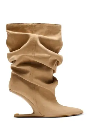 Balmain No Wedge" Suede Ankle Boots