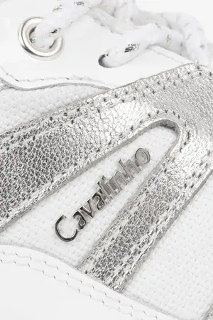 CAVALINHO Lace Up Round Toe Sneakers - Silver