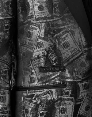 Philipp Plein Blazer All-over Plein Dollars