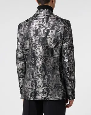 Philipp Plein Blazer All-over Plein Dollars