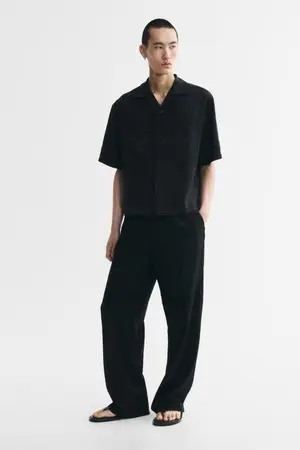 H&M Relaxed-fit Modal-blend Resort Shirt