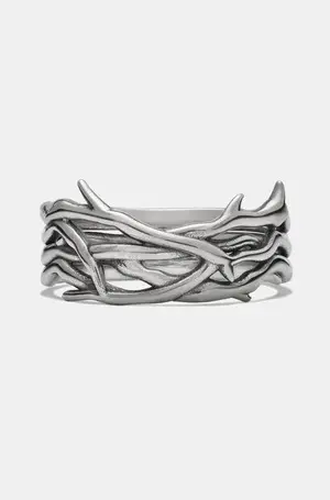 DISTURBIA Rosethorn Sterling Ring