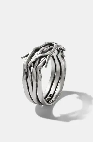 DISTURBIA Rosethorn Sterling Ring