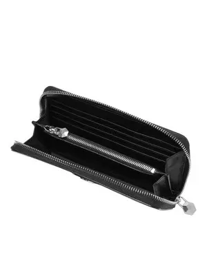 Philipp Plein Rounded Zip Wallet Cocco Shiny