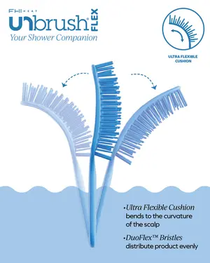 UNBRUSH Flex Detangling Brush - Blue