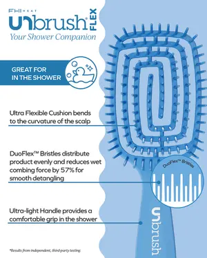 UNBRUSH Flex Detangling Brush - Blue