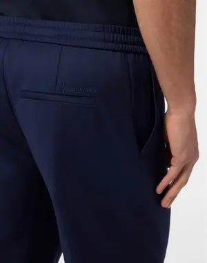 BILLIONAIRE Light Wool Drawstring Trousers - Navy