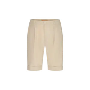 Rivieras Beige Pleated Cuffed Shorts - Noir