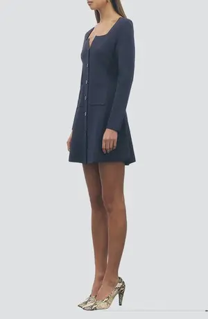 MAUDE CLUB Zenith Long Sleeve Minidress