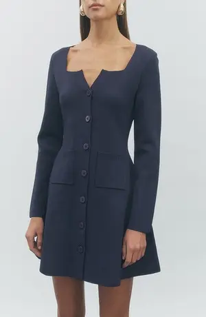 MAUDE CLUB Zenith Long Sleeve Minidress