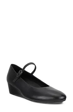 Ecco Elevate Leather Wedge Mary Jane