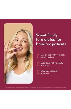 BARIATRIC ADVANTAGE Multi Chewy Bite Soft Chew Multivitamin Supplement 60 Count