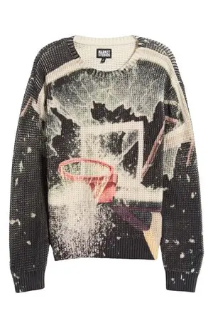 MARKET Break The Backboard Waffle Knit Sweater