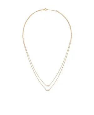Celine Line Double Necklace - Yellow