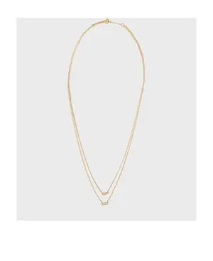 Celine Line Double Necklace