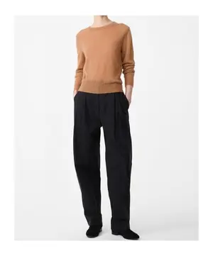 Studio Nicholson Long Sleeve Ribbed Knit Pullover