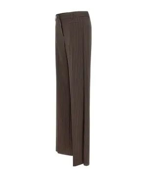 Marella Pinstriped Wide-leg Trousers