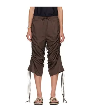 BASERANGE Ruched Drawstring Casual Pants