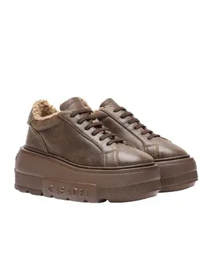 Casadei Nexus Platform Low-top Sneakers - Brown
