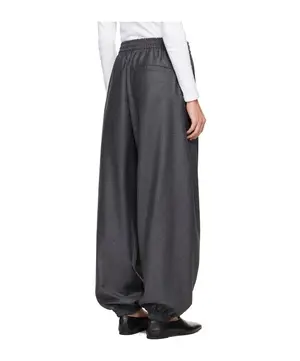 RÓHE Drawstring Elasticated Cuff Wool Trousers