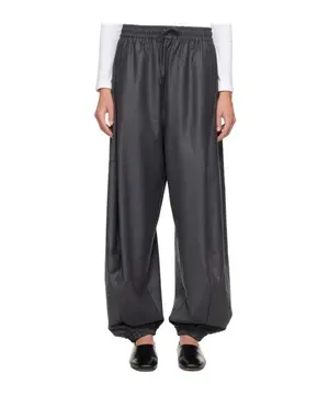 RÓHE Drawstring Elasticated Cuff Wool Trousers