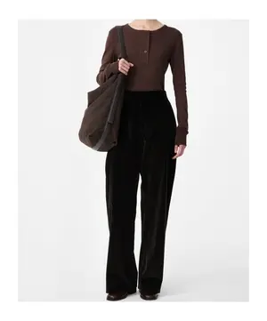 Studio Nicholson Long Sleeve Henley Knitwear