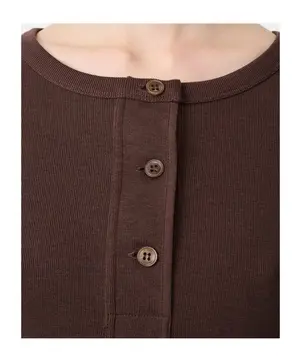 Studio Nicholson Long Sleeve Henley Knitwear