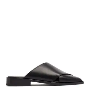 LEMAIRE Cross Flat Sandals - Black