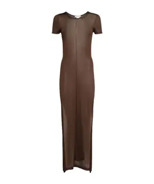 LEMAIRE Shiny Viscose Column Dress With Slits