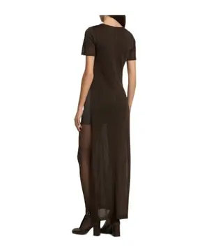 LEMAIRE Shiny Viscose Column Dress With Slits