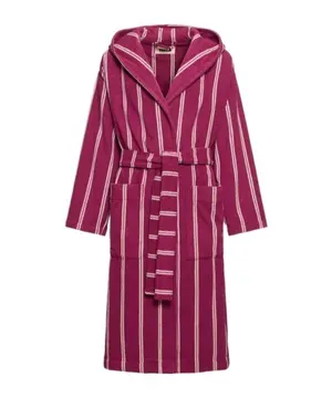 TEKLA Striped Bathrobe - Red