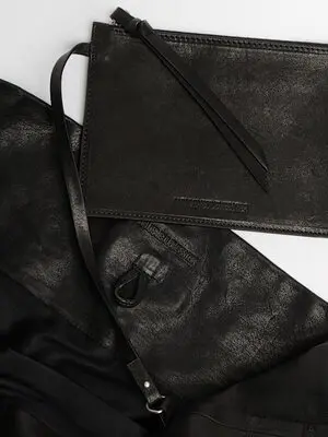 ANN DEMEULEMEESTER Soft Leather Shoulder Bag