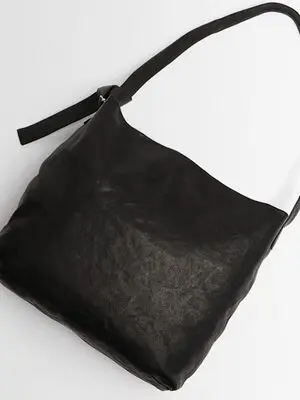 ANN DEMEULEMEESTER Soft Leather Shoulder Bag