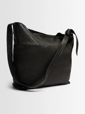 ANN DEMEULEMEESTER Soft Leather Shoulder Bag