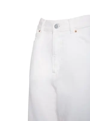 Valentino Garavani High-waisted Wide-leg Jeans With Printed Back Panel