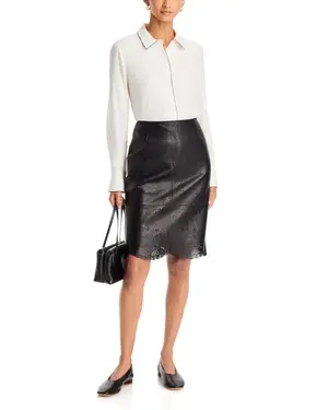 Lafayette 148 New York Scottie Silk Blouse