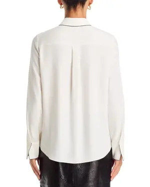 Lafayette 148 New York Scottie Silk Blouse