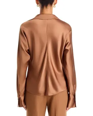 Lafayette 148 New York Silk Dolman Sleeve Blouse