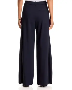 Theory Wool Stretch Back Pleat Classic Trousers