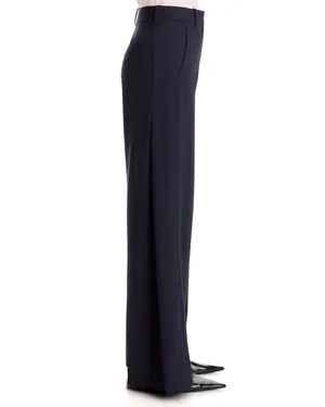 Theory Wool Stretch Back Pleat Classic Trousers
