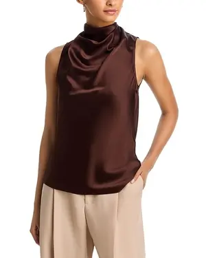 Helmut Lang Tie Neck Sleeveless Silk Top - Serra