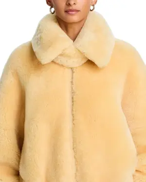 Helmut Lang Shearling Bomber Jacket