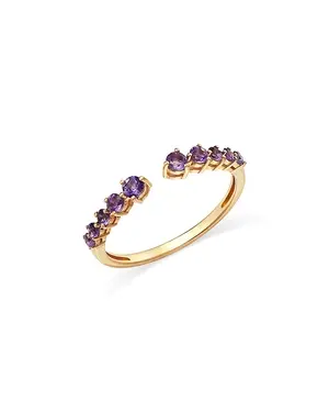 Bloomingdale'S Gemstone Open Ring In 14k Yellow Gold Amethyst