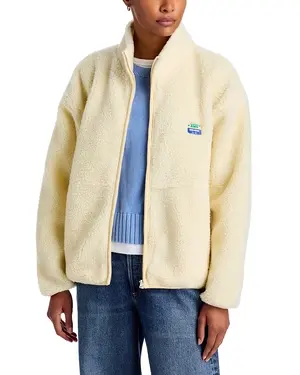 American Vintage American Vintage Fleece Zip-Up Jacket Ecru