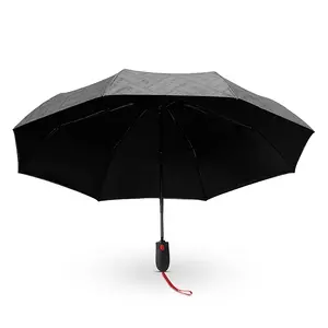HUNTER LUGGAGE Hunter Double Sided Compact Umbrella - Logo Patch Black
