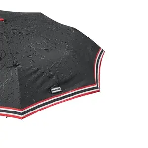 HUNTER LUGGAGE Hunter Signature Stripe Compact Umbrella - Black