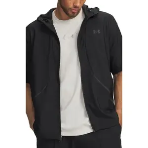 Under Armour Unstoppable Short Sleeve Full Zip Hoodie - Black//black