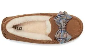 UGG Ansley Plaid Bow Moccasins