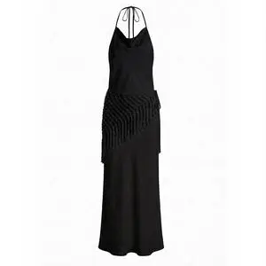 TOHEN Manon Beaded Scarf Dress